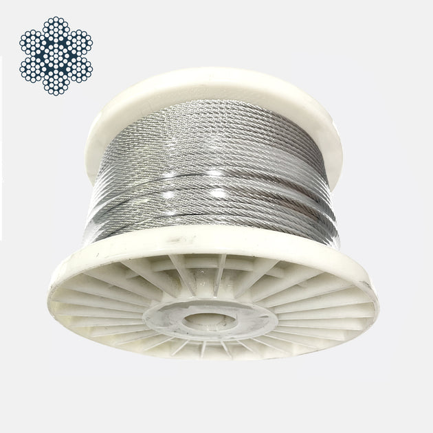 7 x 19 Stainless Steel Wire Rope | Bolt-In Co Sunshine Coast